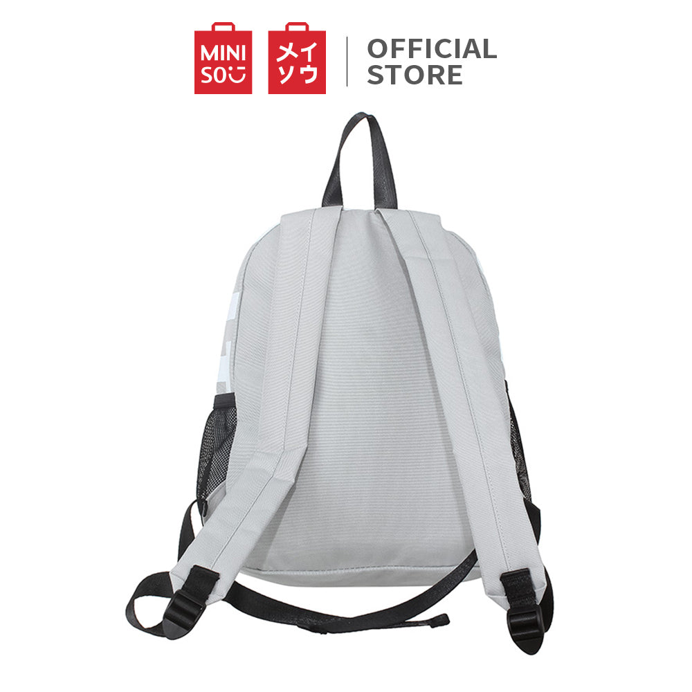 MINISO Tas Ransel Backpack Tas Pungung Travel Simple Huruf Sekolah ...